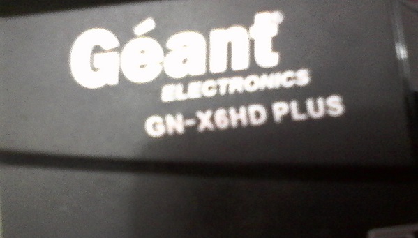Géant GN X6 HD Plus- Géant Mise à Jour